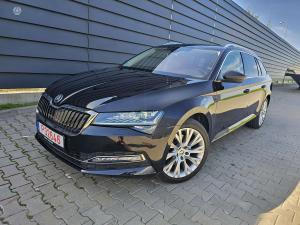 Black Skoda SuperB 2023 in Vilnius, with an engine capacity of 2.00 L and mileage of 88 thousand km for 23990 €, photo  on AUTOMOTO.COM.LV
