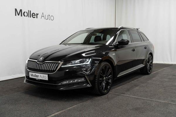 Black Skoda SuperB 2023 in Tallinn, with an engine capacity of 1.40 L and mileage of 127 thousand km for 24900 €, photo 1 on AUTOMOTO.COM.LV