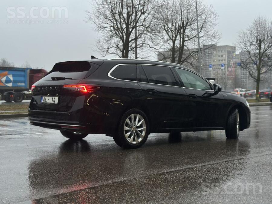 Black Skoda SuperB 2024 in Riga, with an engine capacity of 2.00 L and mileage of 40 thousand km for 37000 €, photo 7 on AUTOMOTO.COM.LV