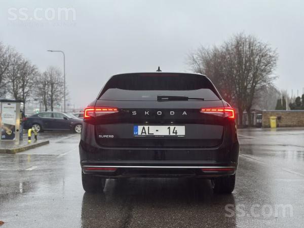 Black Skoda SuperB 2024 in Riga, with an engine capacity of 2.00 L and mileage of 40 thousand km for 37000 €, photo 7 on AUTOMOTO.COM.LV