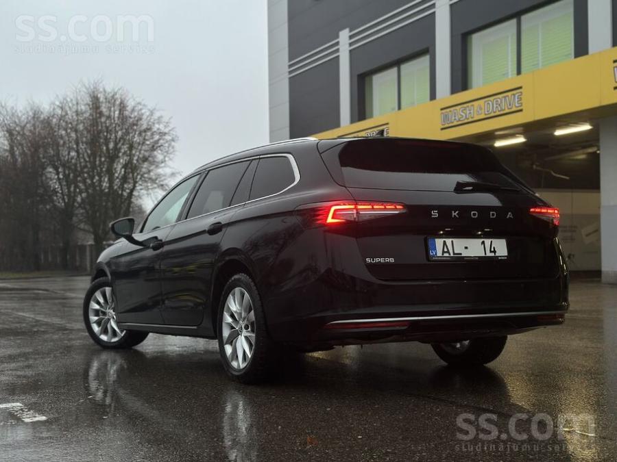 Black Skoda SuperB 2024 in Riga, with an engine capacity of 2.00 L and mileage of 40 thousand km for 37000 €, photo 9 on AUTOMOTO.COM.LV