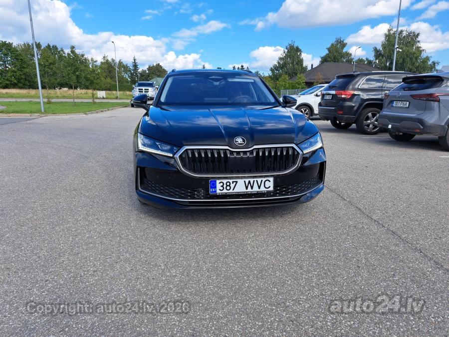 Black Skoda SuperB 2024 in Tallinn, with an engine capacity of 2.00 L and mileage of 23 thousand km for 38680 €, photo 4 on AUTOMOTO.COM.LV