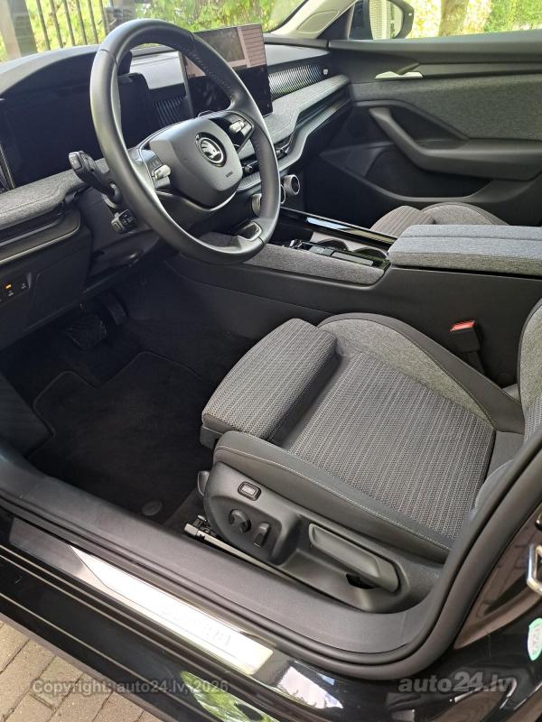 Black Skoda SuperB 2024 in Tallinn, with an engine capacity of 2.00 L and mileage of 23 thousand km for 38680 €, photo 10 on AUTOMOTO.COM.LV