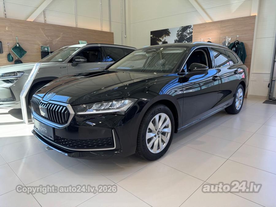 Black Skoda SuperB 2026 in Paide, with an engine capacity of 0.00 L and mileage of 10 thousand km for 36600 €, photo 1 on AUTOMOTO.COM.LV
