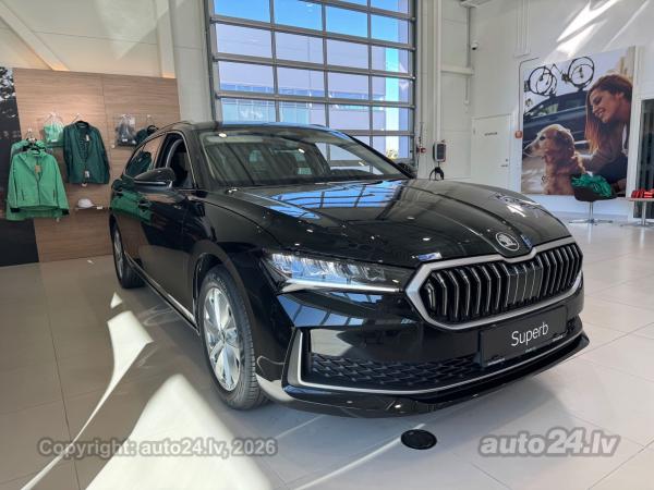 Black Skoda SuperB 2026 in Paide, with an engine capacity of 0.00 L and mileage of 10 thousand km for 36600 €, photo 2 on AUTOMOTO.COM.LV