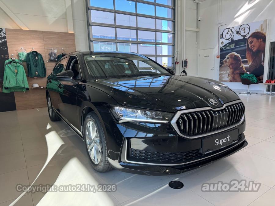 Black Skoda SuperB 2026 in Paide, with an engine capacity of 0.00 L and mileage of 10 thousand km for 36600 €, photo 3 on AUTOMOTO.COM.LV