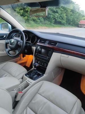 Blue Skoda SuperB 2009 in Vilnius, with an engine capacity of 1.80 L and mileage of 206 thousand km for 3900 €, photo 12 on AUTOMOTO.COM.LV