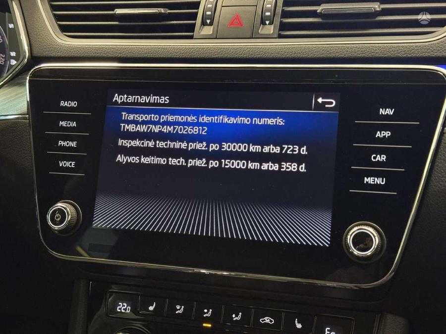 Zils Skoda SuperB 2020 Kauņa, ar dzinēja tilpumu 1.40 L un nobraukumu 114 tūkst. km par 19800 €, foto 22 vietnē AUTOMOTO.COM.LV