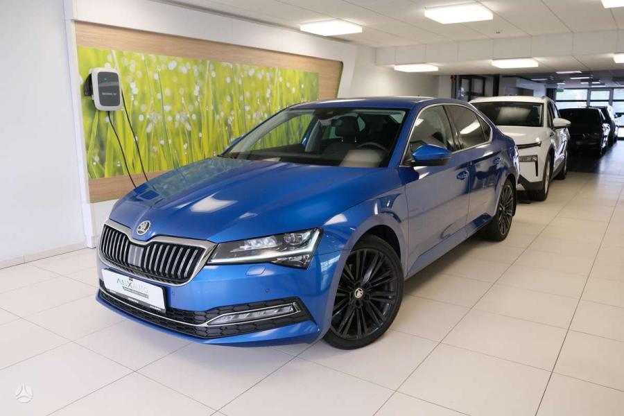 Blue Skoda SuperB 2020 in Vilnius, with an engine capacity of 1.98 L and mileage of 140 thousand km for 20950 €, photo 1 on AUTOMOTO.COM.LV