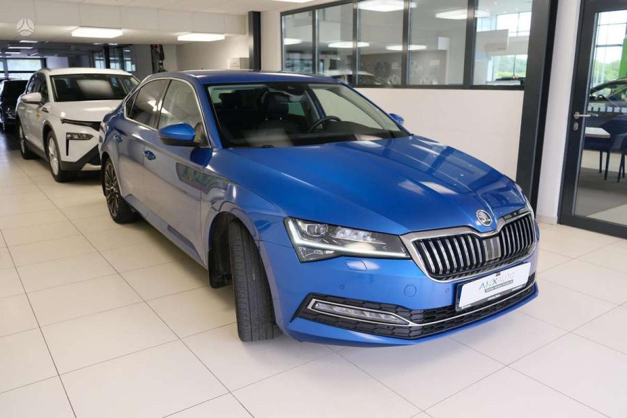 Blue Skoda SuperB 2020 in Vilnius, with an engine capacity of 1.98 L and mileage of 140 thousand km for 20950 €, photo 4 on AUTOMOTO.COM.LV