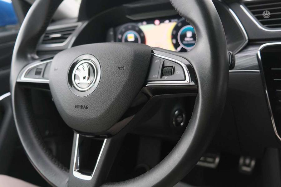 Blue Skoda SuperB 2020 in Vilnius, with an engine capacity of 1.98 L and mileage of 140 thousand km for 20950 €, photo 21 on AUTOMOTO.COM.LV