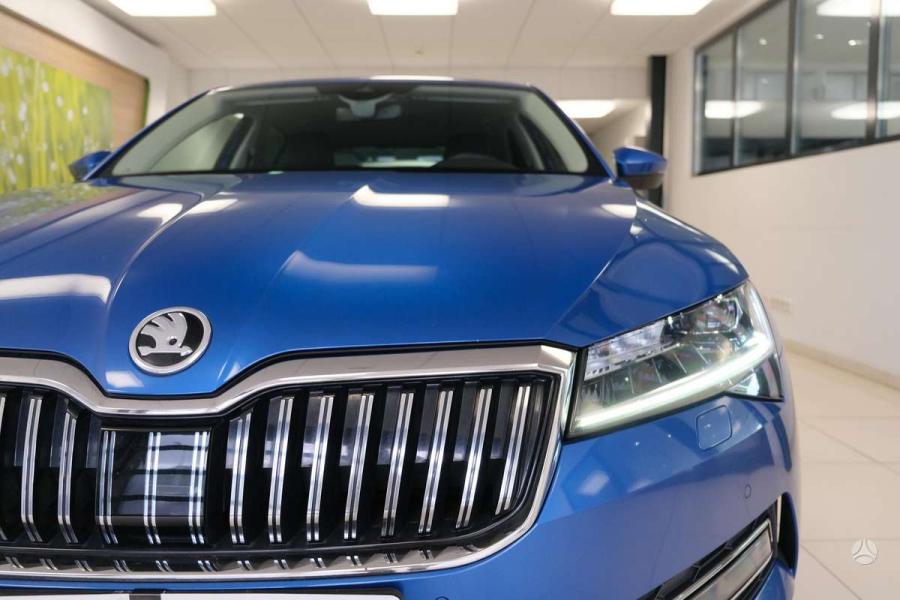Blue Skoda SuperB 2020 in Vilnius, with an engine capacity of 1.98 L and mileage of 140 thousand km for 20950 €, photo 36 on AUTOMOTO.COM.LV