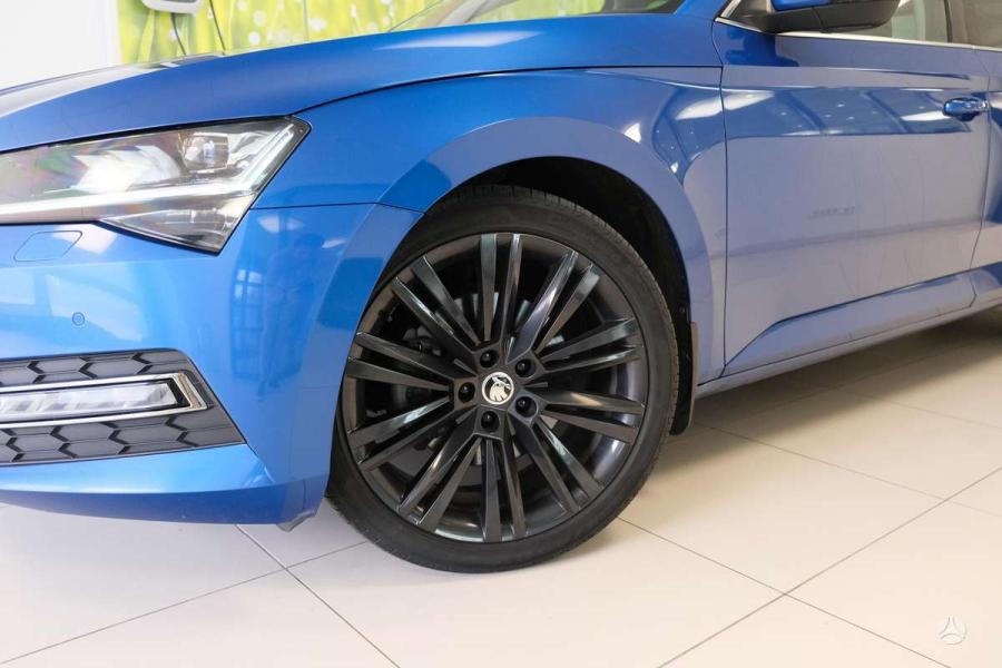 Blue Skoda SuperB 2020 in Vilnius, with an engine capacity of 1.98 L and mileage of 140 thousand km for 20950 €, photo 38 on AUTOMOTO.COM.LV