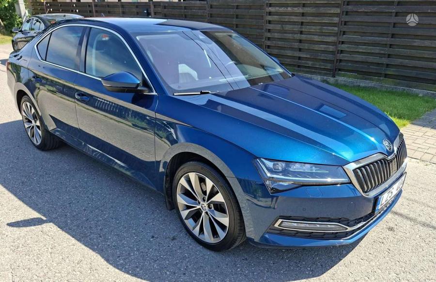 Blue Skoda SuperB 2021 in Vilnius, with an engine capacity of 1.50 L and mileage of 102 thousand km for 20500 €, photo 1 on AUTOMOTO.COM.LV