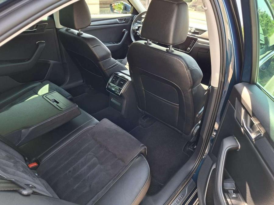 Blue Skoda SuperB 2021 in Vilnius, with an engine capacity of 1.50 L and mileage of 102 thousand km for 20500 €, photo 8 on AUTOMOTO.COM.LV