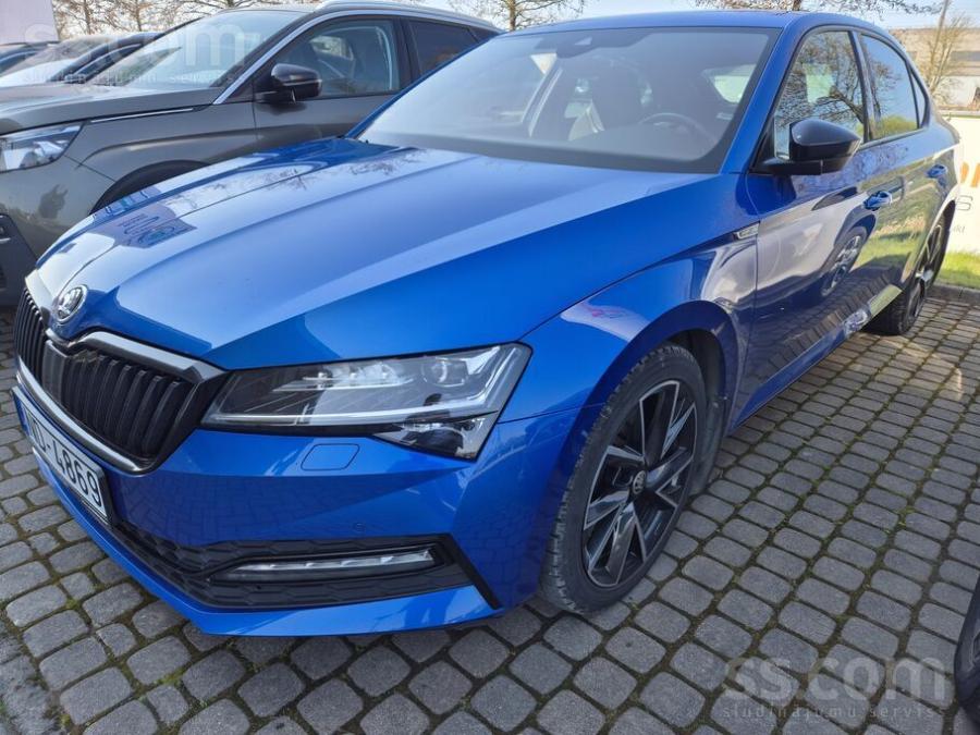 Blue Skoda SuperB 2022 in Liepaja, with an engine capacity of 1.50 L and mileage of 69 thousand km for 23900 €, photo 3 on AUTOMOTO.COM.LV