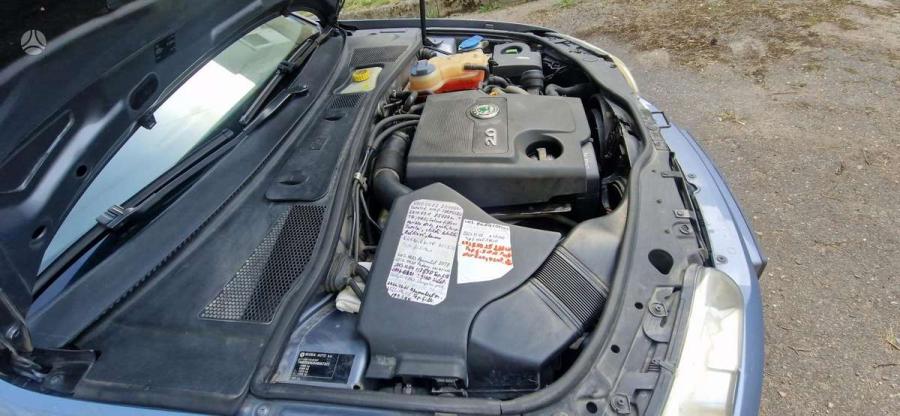 Blue Skoda SuperB 2003 in Ariogala, with an engine capacity of 1.98 L and mileage of 258 thousand km for 2999 €, photo 15 on AUTOMOTO.COM.LV