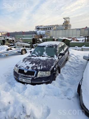 Blue Skoda SuperB 2004 in Riga, with an engine capacity of 1.90 L and mileage of 450 thousand km for 350 €, photo  on AUTOMOTO.COM.LV