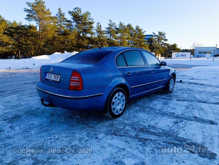 Blue Skoda SuperB 2004 in Tallinn, with an engine capacity of 1.80 L and mileage of 344 thousand km for 899 €, photo 3 on AUTOMOTO.COM.LV