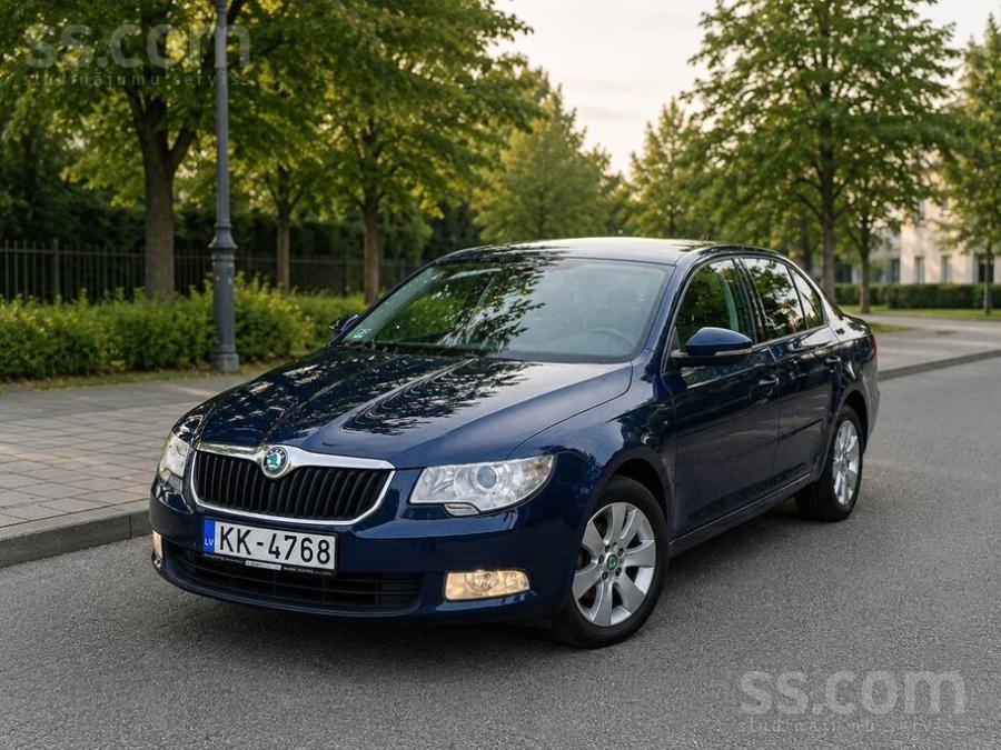 Blue Skoda SuperB 2011 in Riga, with an engine capacity of 2.00 L and mileage of 309 thousand km for 4700 €, photo 1 on AUTOMOTO.COM.LV