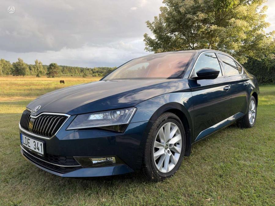 Blue Skoda SuperB 2019 in Ukmerge, with an engine capacity of 1.50 L and mileage of 108 thousand km for 16900 €, photo 1 on AUTOMOTO.COM.LV