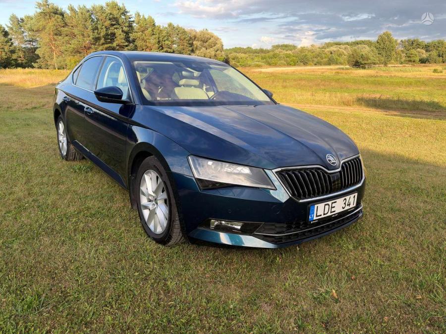 Blue Skoda SuperB 2019 in Ukmerge, with an engine capacity of 1.50 L and mileage of 108 thousand km for 16900 €, photo 7 on AUTOMOTO.COM.LV