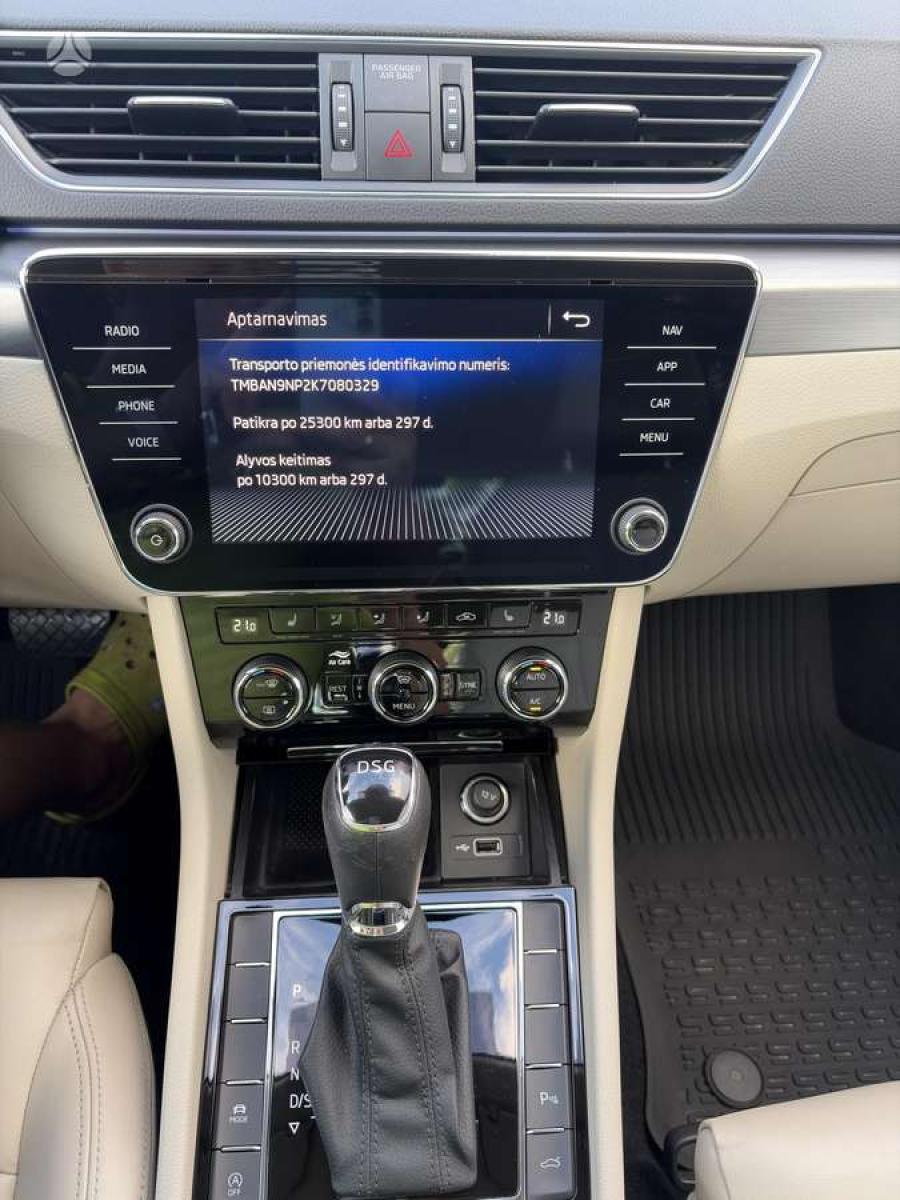 Blue Skoda SuperB 2019 in Ukmerge, with an engine capacity of 1.50 L and mileage of 108 thousand km for 16900 €, photo 18 on AUTOMOTO.COM.LV