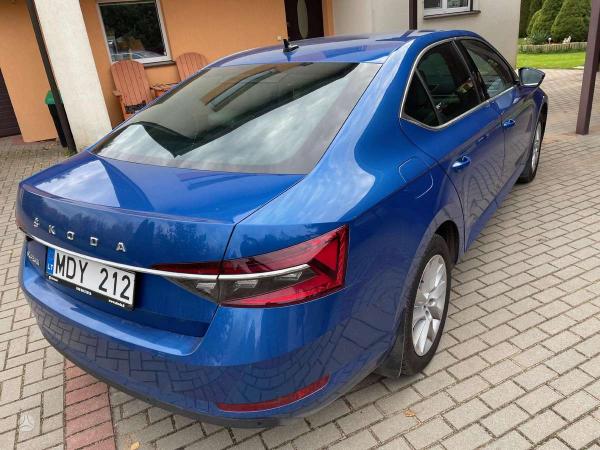 Blue Skoda SuperB 2021 in Vilnius, with an engine capacity of 1.98 L and mileage of 87 thousand km for 22500 €, photo 3 on AUTOMOTO.COM.LV