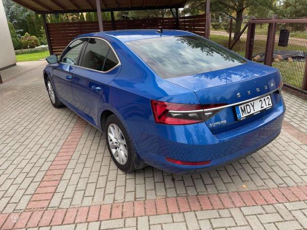 Blue Skoda SuperB 2021 in Vilnius, with an engine capacity of 1.98 L and mileage of 87 thousand km for 22500 €, photo 4 on AUTOMOTO.COM.LV