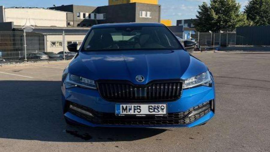 Blue Skoda SuperB 2021 in Kaunas, with an engine capacity of 1.98 L and mileage of 96 thousand km for 21000 €, photo 3 on AUTOMOTO.COM.LV