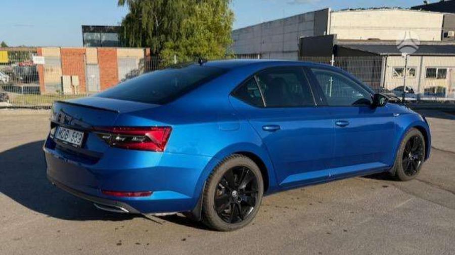 Blue Skoda SuperB 2021 in Kaunas, with an engine capacity of 1.98 L and mileage of 96 thousand km for 21000 €, photo 6 on AUTOMOTO.COM.LV