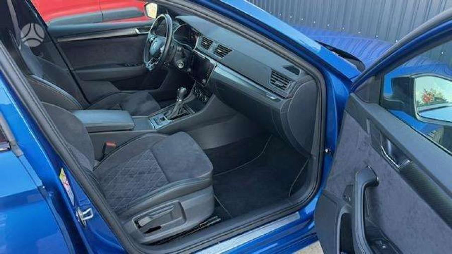 Blue Skoda SuperB 2021 in Kaunas, with an engine capacity of 1.98 L and mileage of 96 thousand km for 21000 €, photo 13 on AUTOMOTO.COM.LV