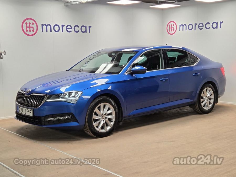 Zils Skoda SuperB 2023 Tallina, ar dzinēja tilpumu 1.50 L un nobraukumu 60 tūkst. km par 22900 €, foto 1 vietnē AUTOMOTO.COM.LV