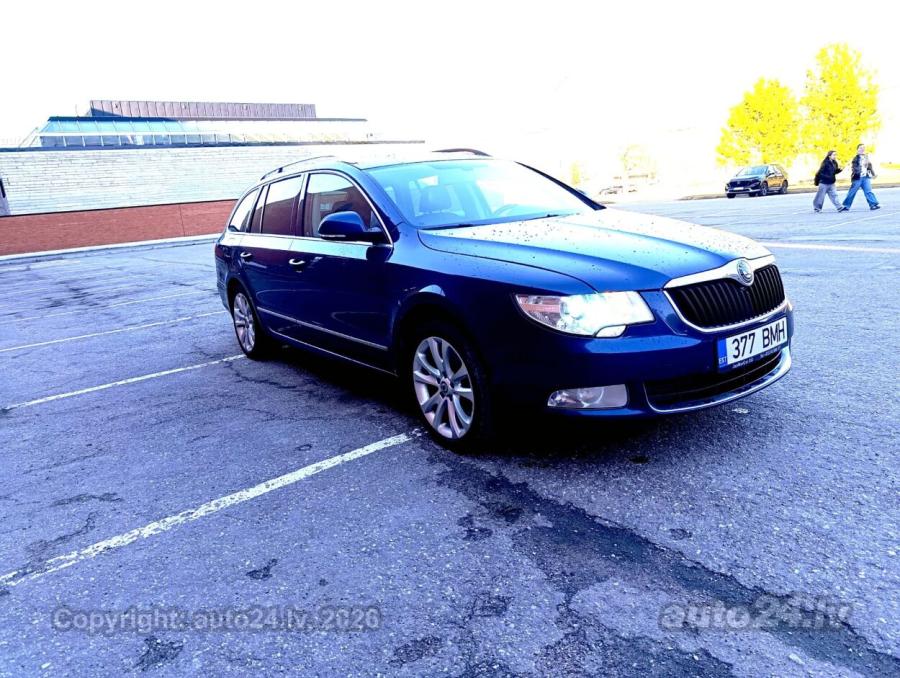 Blue Skoda SuperB 2011 in Tallinn, with an engine capacity of 2.00 L and mileage of 342 thousand km for 4990 €, photo 1 on AUTOMOTO.COM.LV
