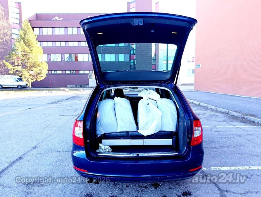 Blue Skoda SuperB 2011 in Tallinn, with an engine capacity of 2.00 L and mileage of 342 thousand km for 4990 €, photo 14 on AUTOMOTO.COM.LV