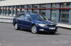 Blue Skoda SuperB 2012 in Riga, with an engine capacity of 2.00 L and mileage of 362 thousand km for 4980 €, photo  on AUTOMOTO.COM.LV