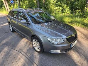 Blue Skoda SuperB 2012 in Ukmerge, with an engine capacity of 2.00 L and mileage of 350 thousand km for 4350 €, photo  on AUTOMOTO.COM.LV