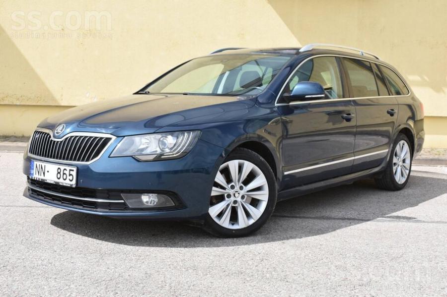 Blue Skoda SuperB 2014 in Talsi, with an engine capacity of 2.00 L and mileage of 335 thousand km for 6300 €, photo 5 on AUTOMOTO.COM.LV