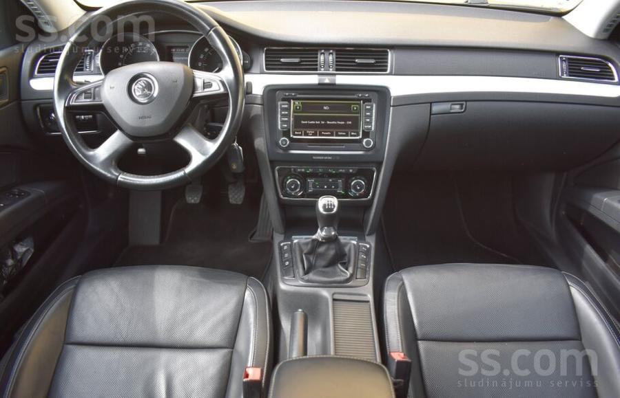 Blue Skoda SuperB 2014 in Talsi, with an engine capacity of 2.00 L and mileage of 335 thousand km for 6300 €, photo 8 on AUTOMOTO.COM.LV