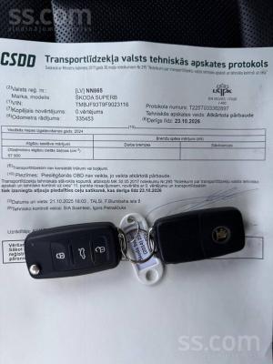 Blue Skoda SuperB 2014 in Talsi, with an engine capacity of 2.00 L and mileage of 335 thousand km for 6300 €, photo 17 on AUTOMOTO.COM.LV