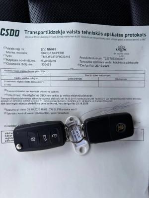 Синий Шкода Суперб 2014 в Талси, объемом двигателя 2.00 л и пробегом 335 тыс. км за 6300 €, фото 17 на AUTOMOTO.COM.LV