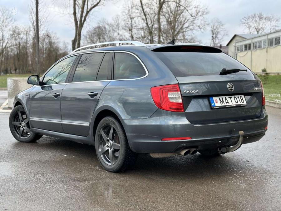 Blue Skoda SuperB 2015 in Ukmerge, with an engine capacity of 1.97 L and mileage of 358 thousand km for 6600 €, photo 2 on AUTOMOTO.COM.LV