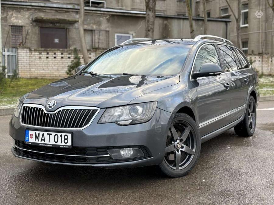 Blue Skoda SuperB 2015 in Ukmerge, with an engine capacity of 1.97 L and mileage of 358 thousand km for 6600 €, photo 3 on AUTOMOTO.COM.LV