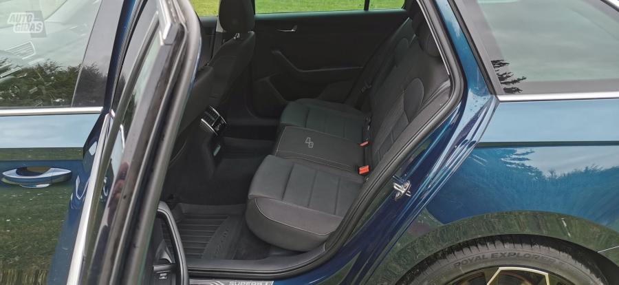 Blue Skoda SuperB 2015 in Siauliai, with an engine capacity of 1.60 L and mileage of 272 thousand km for 10100 €, photo 15 on AUTOMOTO.COM.LV