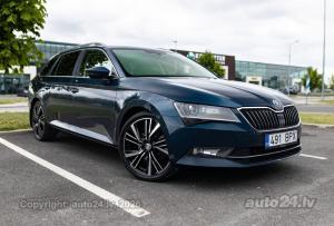 Zils Skoda SuperB 2016 Tallina, ar dzinēja tilpumu 2.00 L un nobraukumu 398 tūkst. km par 7490 €, foto  vietnē AUTOMOTO.COM.LV