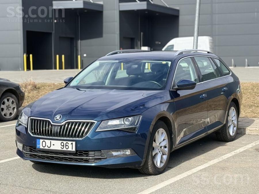 Blue Skoda SuperB 2016 in Riga, with an engine capacity of 1.60 L and mileage of 316 thousand km for 7590 €, photo 1 on AUTOMOTO.COM.LV