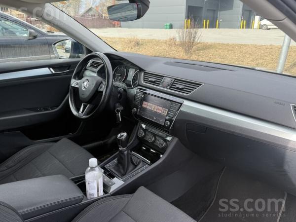 Blue Skoda SuperB 2016 in Riga, with an engine capacity of 1.60 L and mileage of 316 thousand km for 7590 €, photo 7 on AUTOMOTO.COM.LV