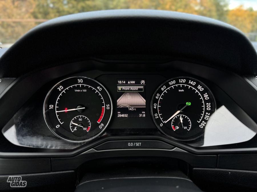 Blue Skoda SuperB 2016 in Vilnius, with an engine capacity of 2.00 L and mileage of 285 thousand km for 11800 €, photo 22 on AUTOMOTO.COM.LV
