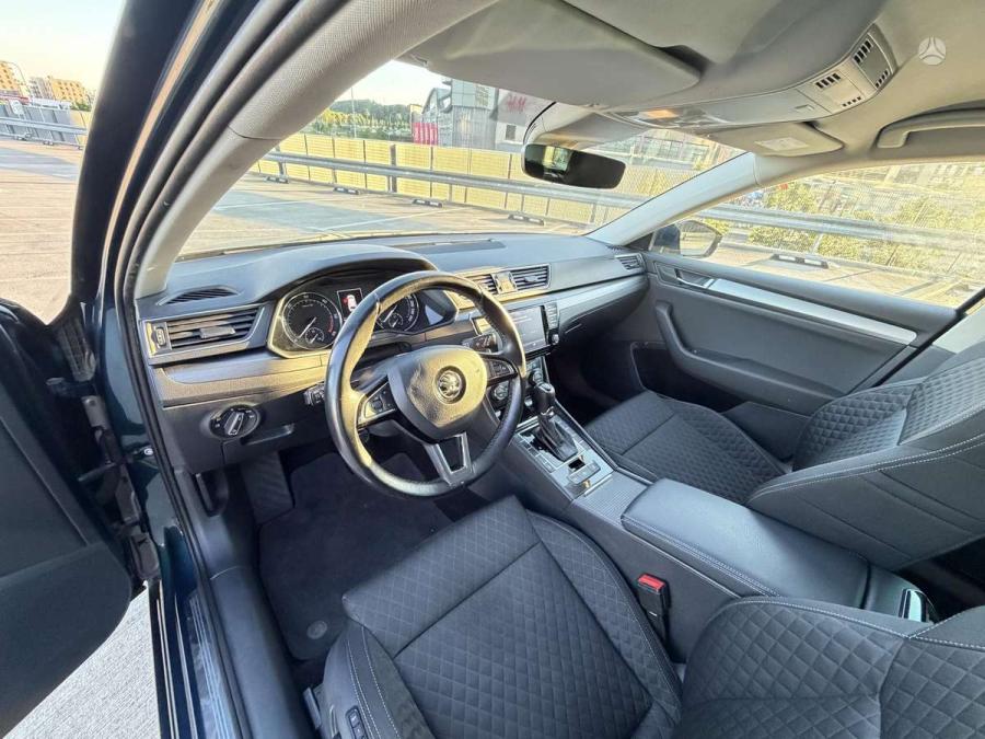 Blue Skoda SuperB 2017 in Vilnius, with an engine capacity of 1.97 L and mileage of 352 thousand km for 8500 €, photo 6 on AUTOMOTO.COM.LV