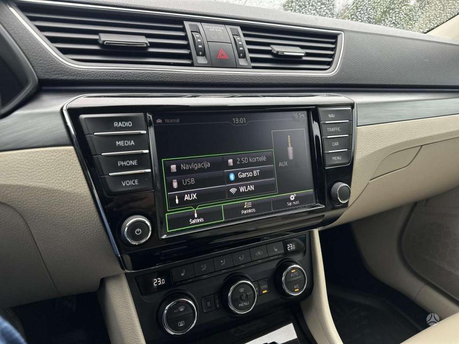 Zils Skoda SuperB 2017 Šauļi, ar dzinēja tilpumu 1.97 L un nobraukumu 139 tūkst. km par 13500 €, foto 26 vietnē AUTOMOTO.COM.LV